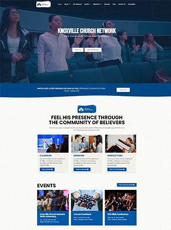 Web Portfolio - Church Website Design